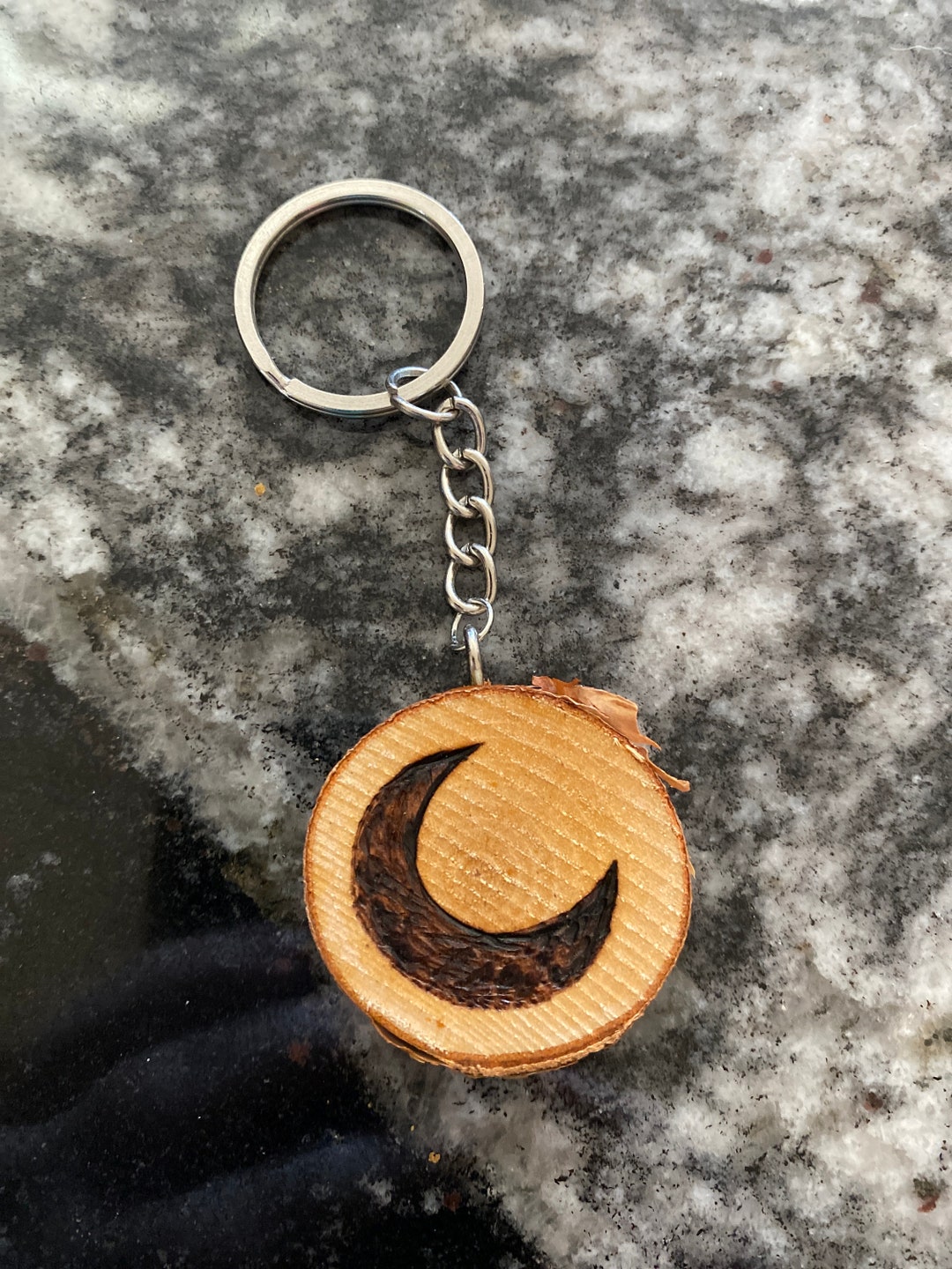 Wood Burned Keychain - Etsy