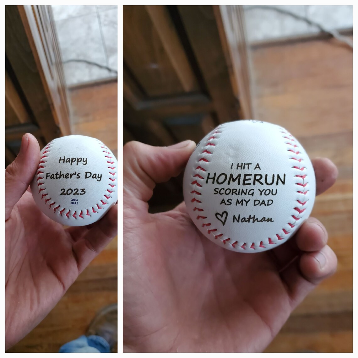 Personalized Engraved Leather Baseball- Custom Baseball Gift- Baseball ...