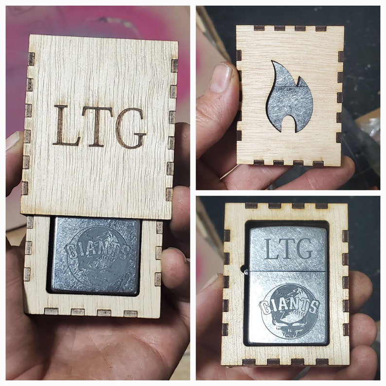 Zippo Lighter Gift Box Laser Cut File - Etsy