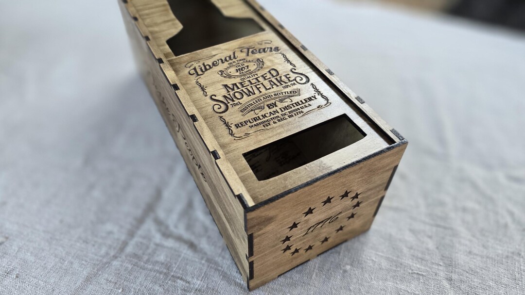 Liberal Tears Whiskey Bottle Gift Box, Dad, Wedding, Fathers Day, GIFT ...