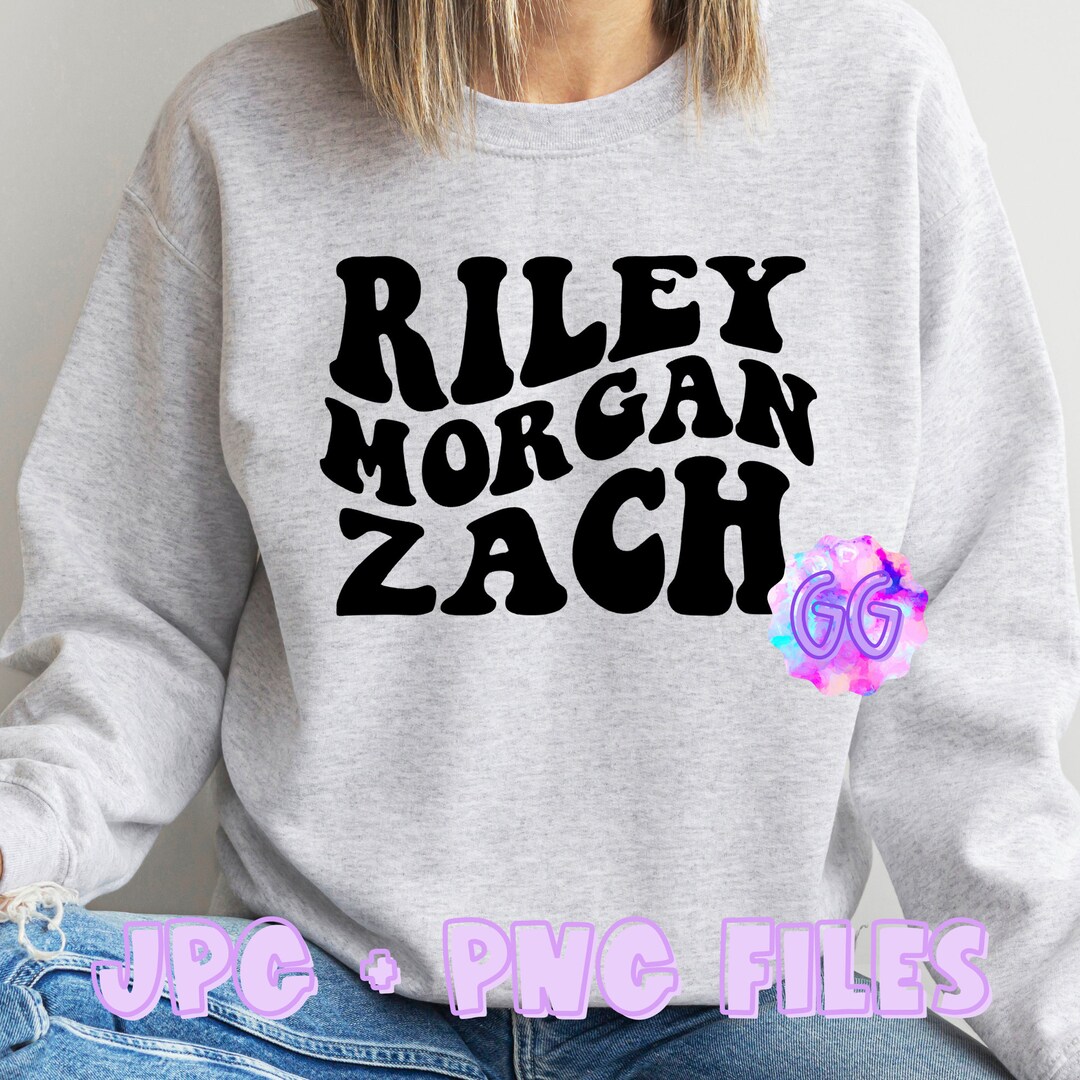 Morgan Riley Zach Wavy Groovy Text PNG JPG Design File Morgan Wallen ...