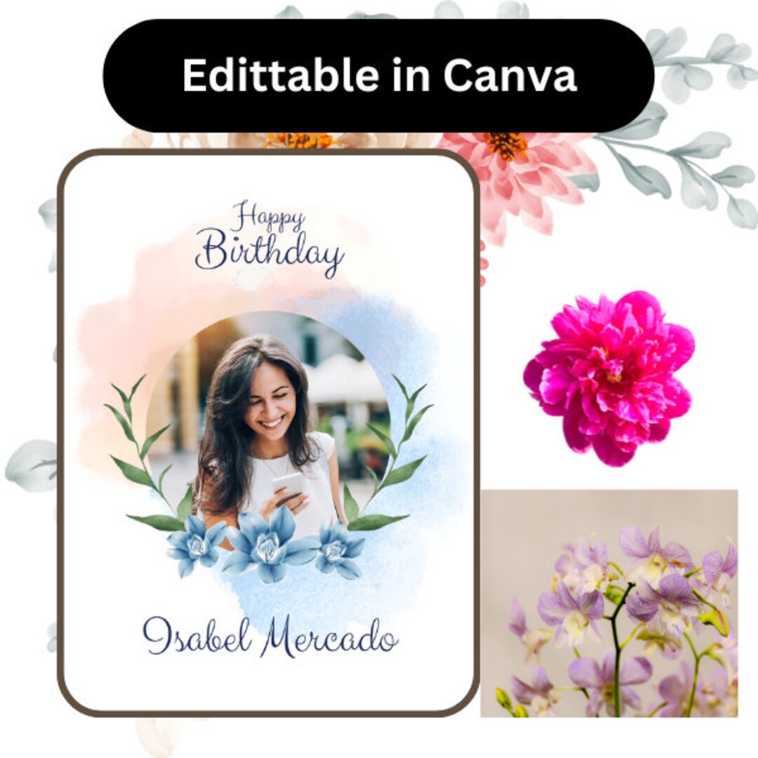 Birthday Card, DIGITAL Download - Printable Birthday Card, Printable ...