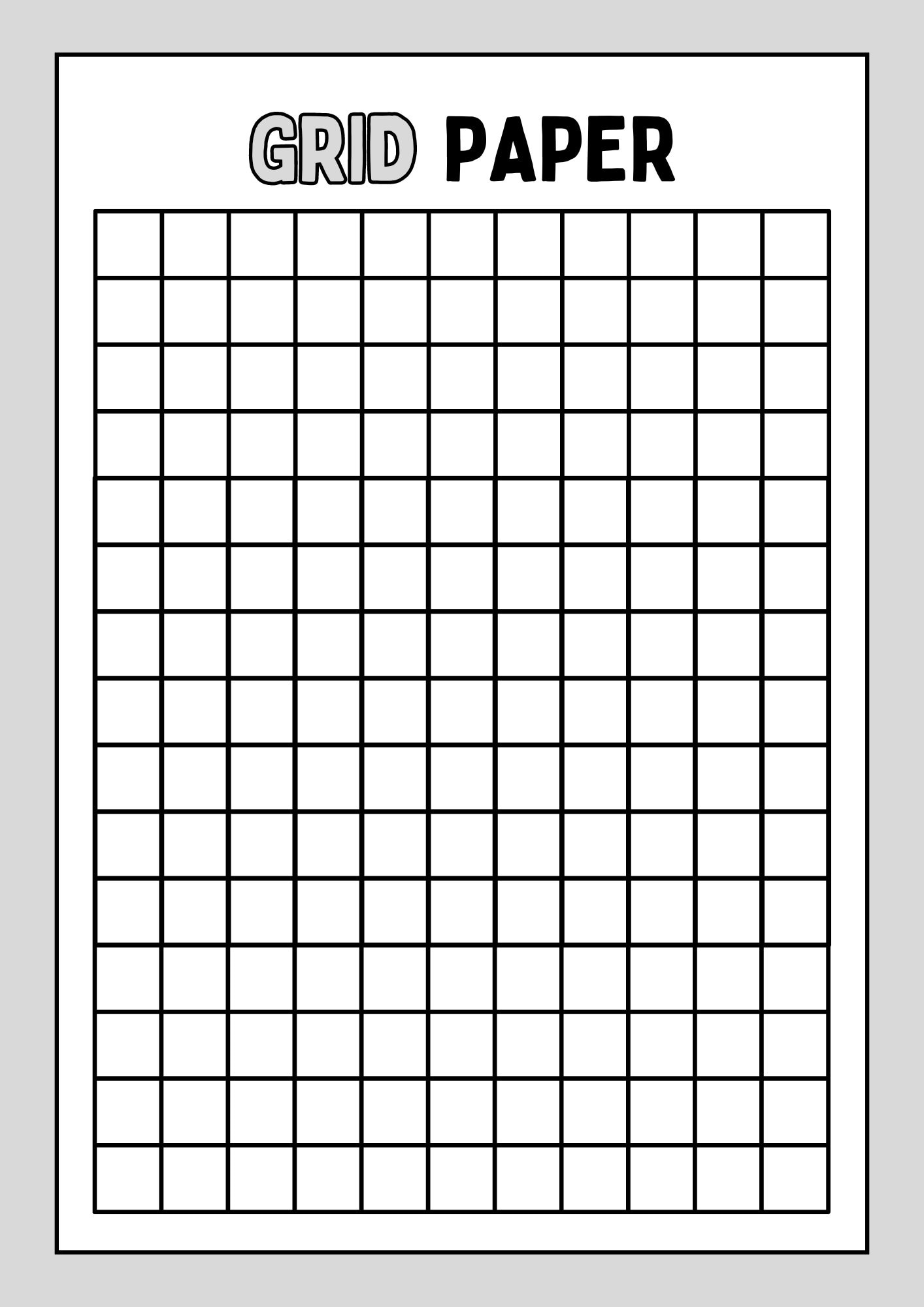 Graph Paper Bundle Printable Graph Grid Paper Templates Graph Pages ...
