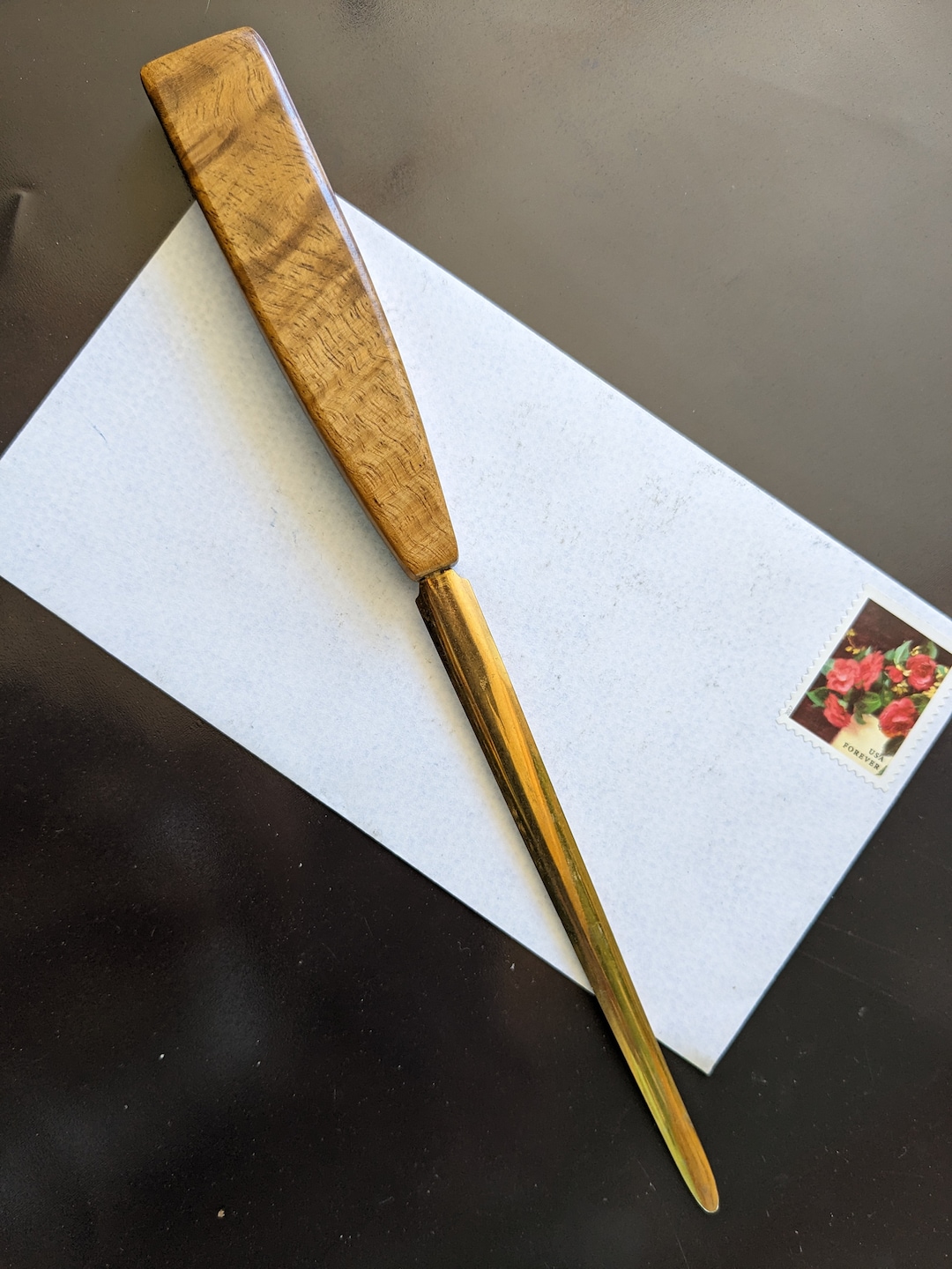 Handcrafted Curly Wood Vintage Letter Opener. - Etsy