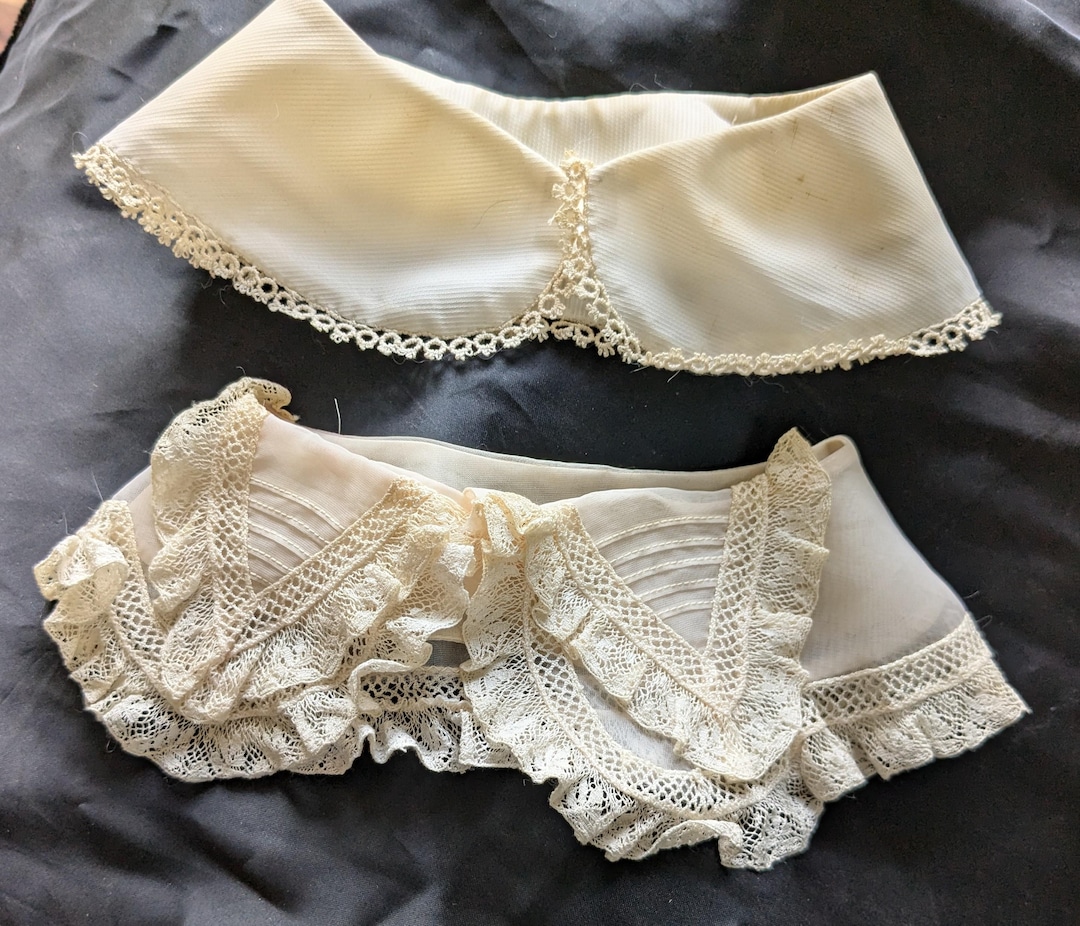 Vintage Children's 12 to 13 Inch Collars With Cream Colored Lace - Etsy