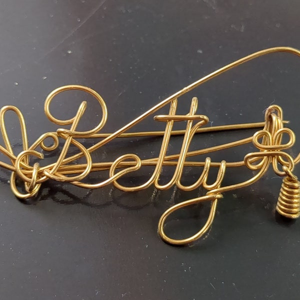 Wire Name Pin - Etsy