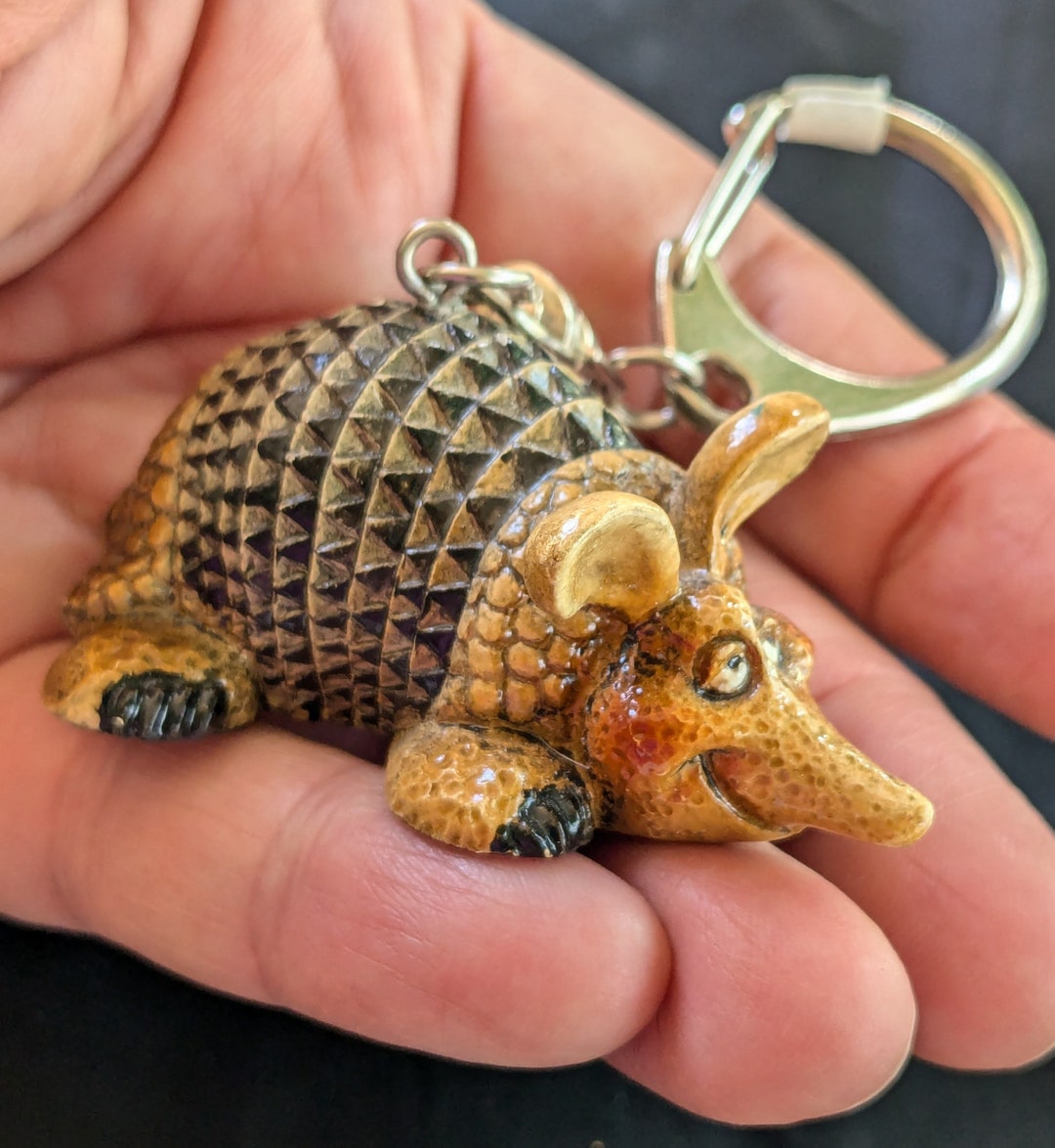 Armadillo Keychain, Signed - Etsy