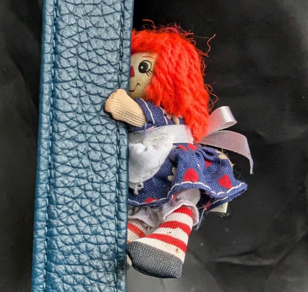 Vintage Raggedy Ann or Panda Clip on Bag, Jacket, or Pencil. - Etsy