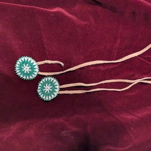 Vintage Native American Hand Beaded Hair Ties - Etsy