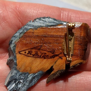 Vintage Hand Carved Boreas old Man Winter, Sailor or Wood Elf Brooch ...