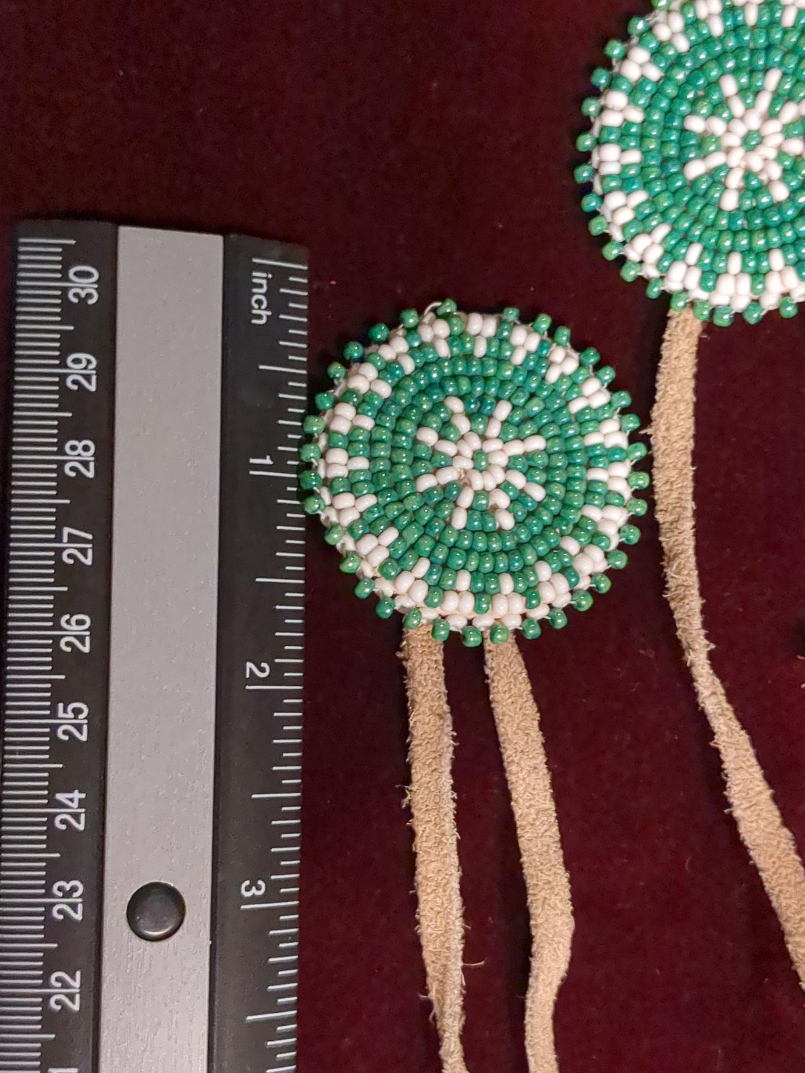 Vintage Native American Hand Beaded Hair Ties - Etsy