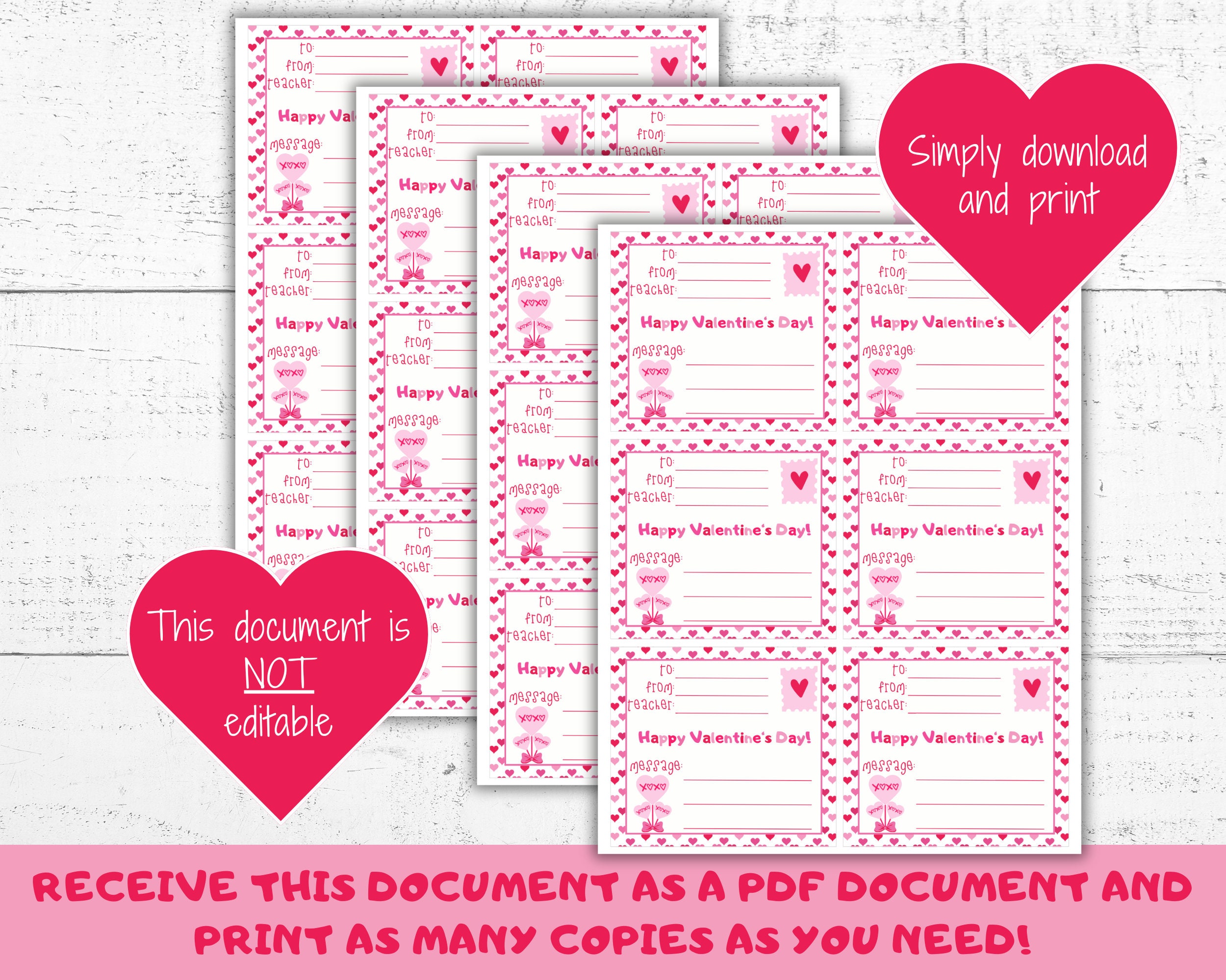 Editable Valentine's Day Candy Gram | Candy Gram Fundraiser | Valentine ...