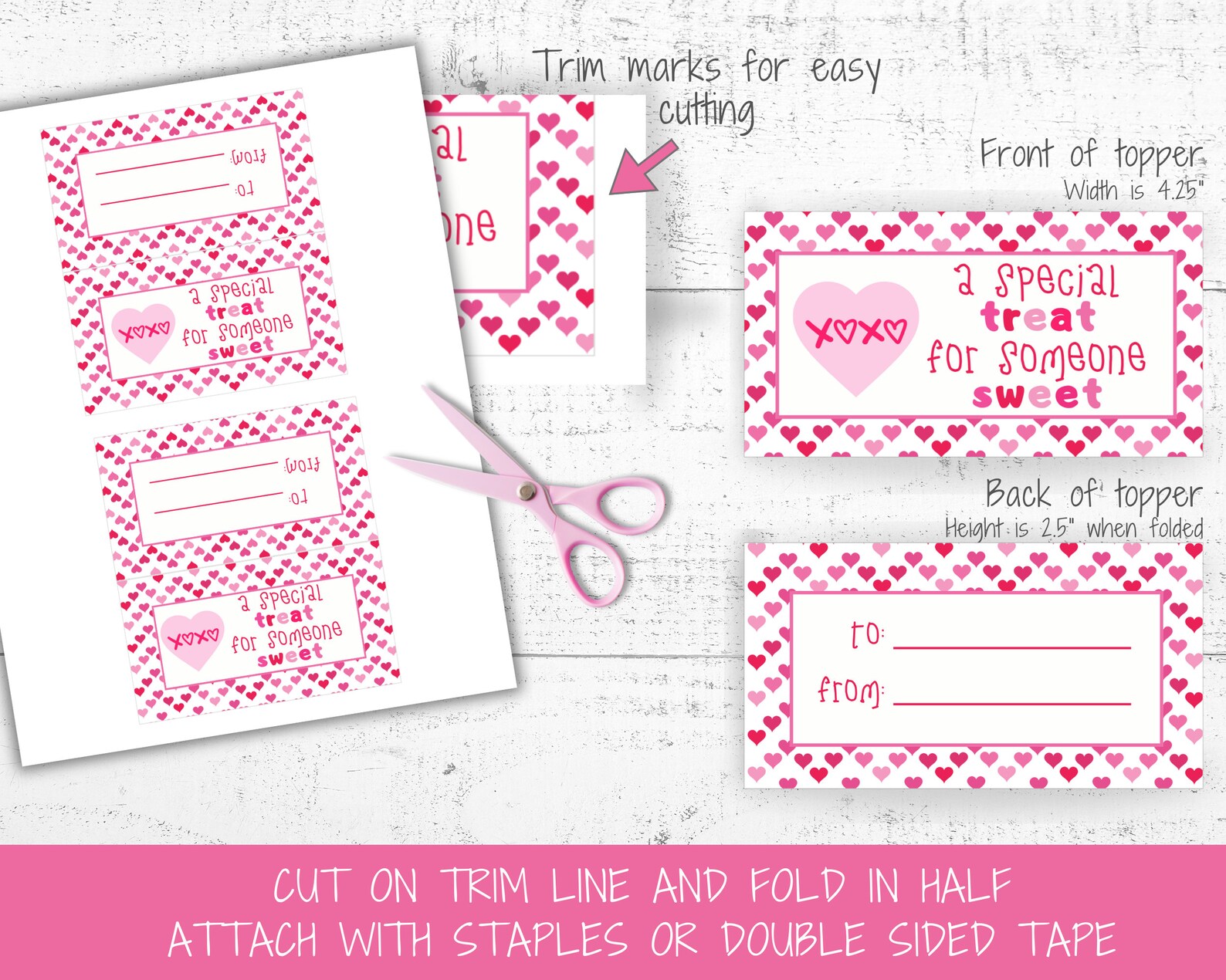 Valentine Treat Bag Topper Printable | Valentine Goodie Bag Topper ...
