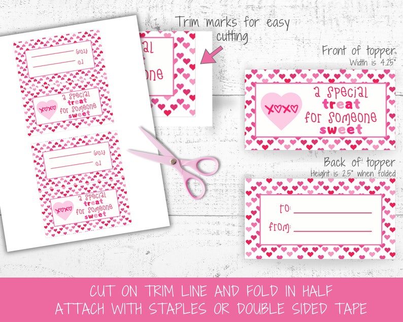 Valentine Treat Bag Topper Printable | Valentine Goodie Bag Topper ...