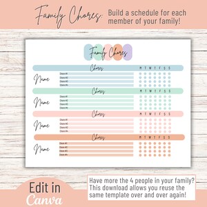 EDITABLE Cleaning Planner | Cleaning Checklist | Household Chore Chart ...
