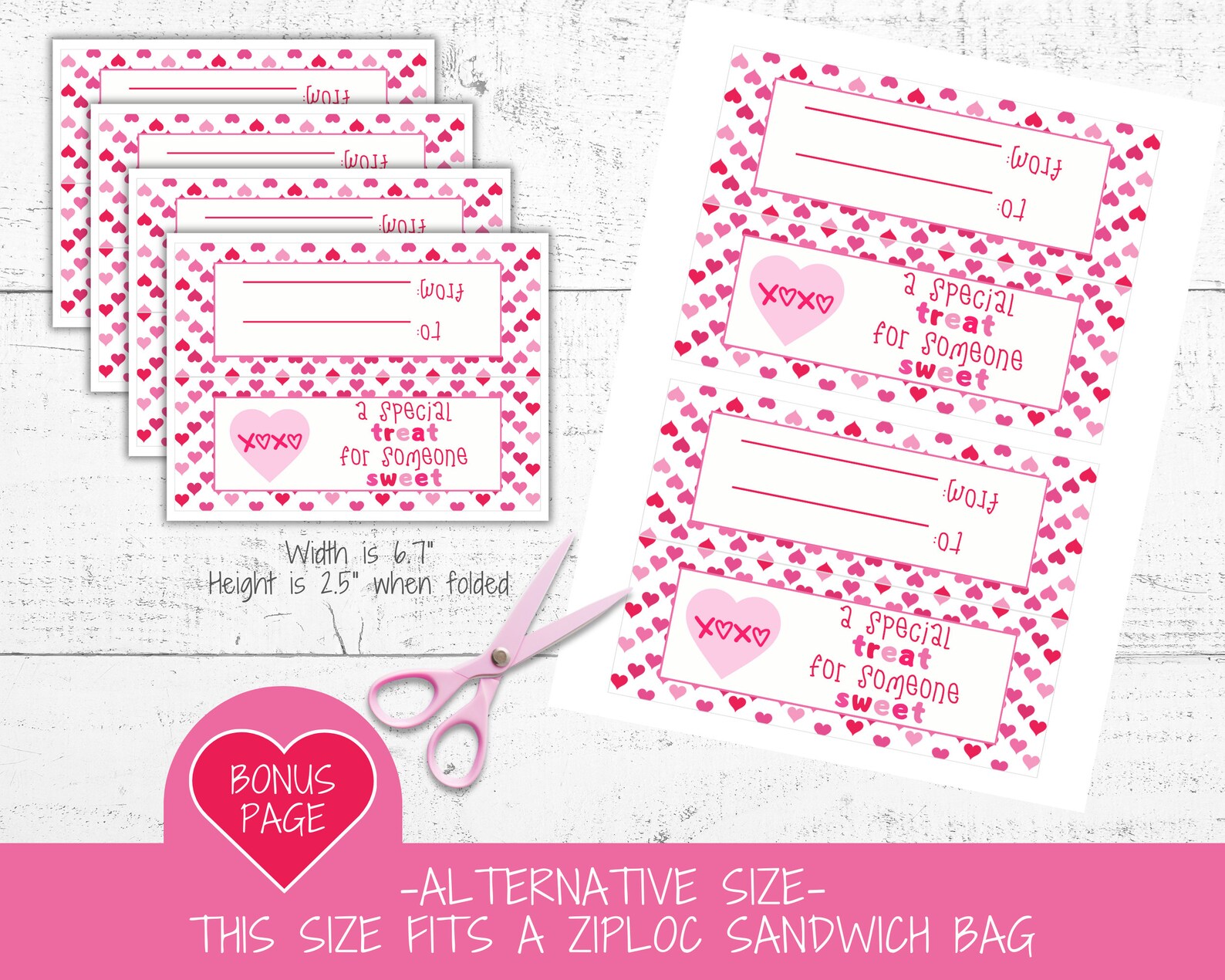 Valentine Treat Bag Topper Printable | Valentine Goodie Bag Topper ...