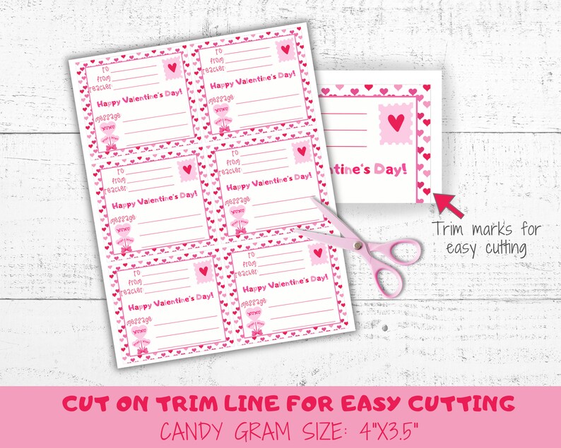 Editable Valentine's Day Candy Gram | Candy Gram Fundraiser | Valentine ...