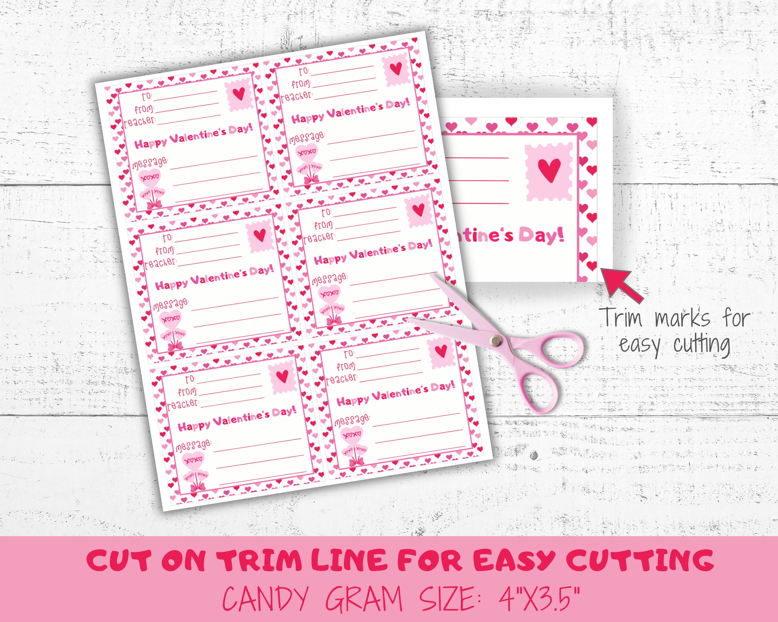 Editable Valentine's Day Candy Gram | Candy Gram Fundraiser | Valentine ...