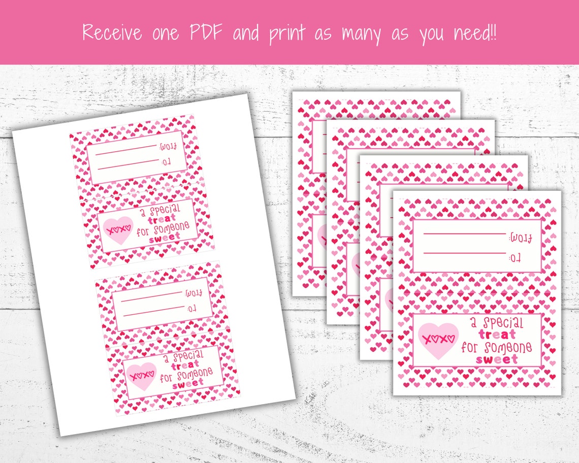 Valentine Treat Bag Topper Printable | Valentine Goodie Bag Topper ...