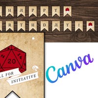 Dnd Birthday Banner: Printable Dungeons and Dragons Garland (digital ...