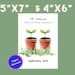 Gender Neutral Two Sprouts Twins Pregnancy Announcement Custom Template ...