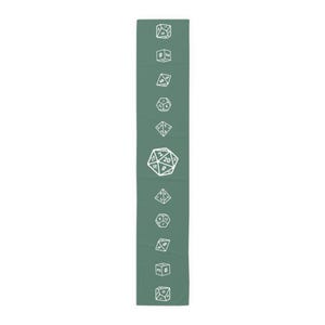 Sage Green D20 Table Runner, Game Night, TTRPG Decorations, Dungeons ...