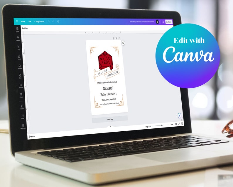 D20 Dnd Gender Neutral Baby Shower FULL Bundle, Games, Decorations ...