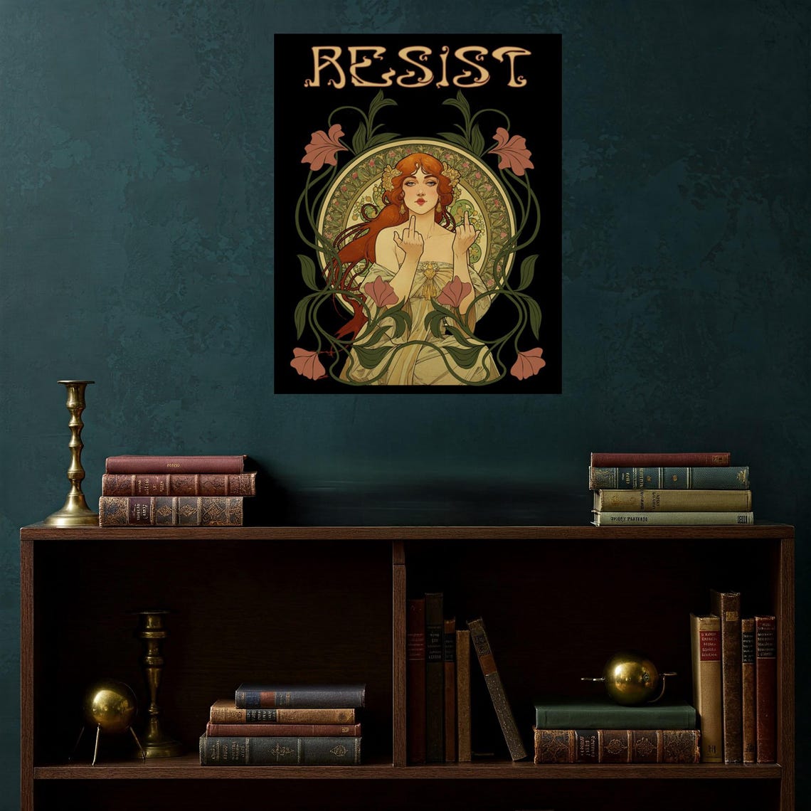 Art Nouveau Resist Poster: Modern Feminist Giclée Matte Print - Etsy