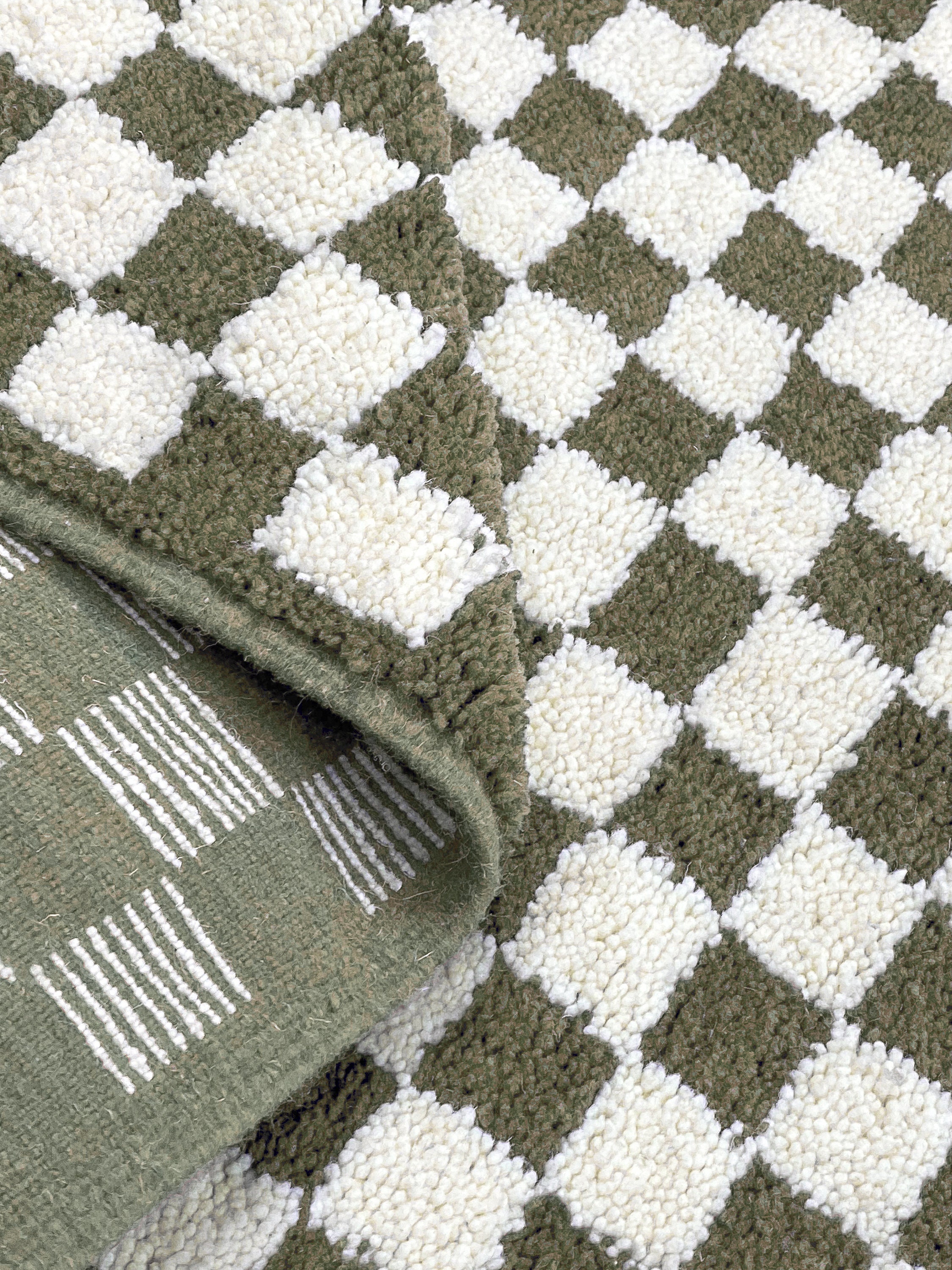 Green Checkered Rug Olive Green Rug Checkers Rug Checkered Rug 8x10 ...