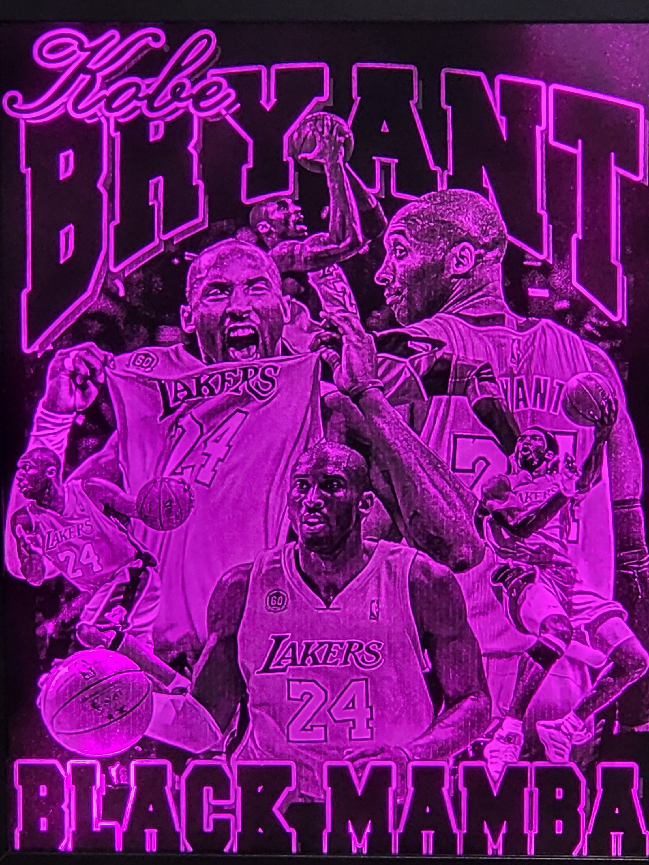 Kobe Bryant Shadow Box - Etsy