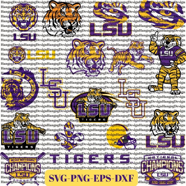 Lsu Svg - Etsy