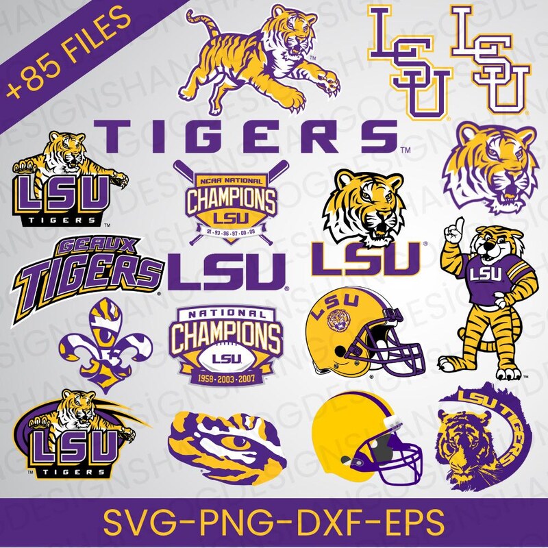 Lsu Tigers Svg - Etsy