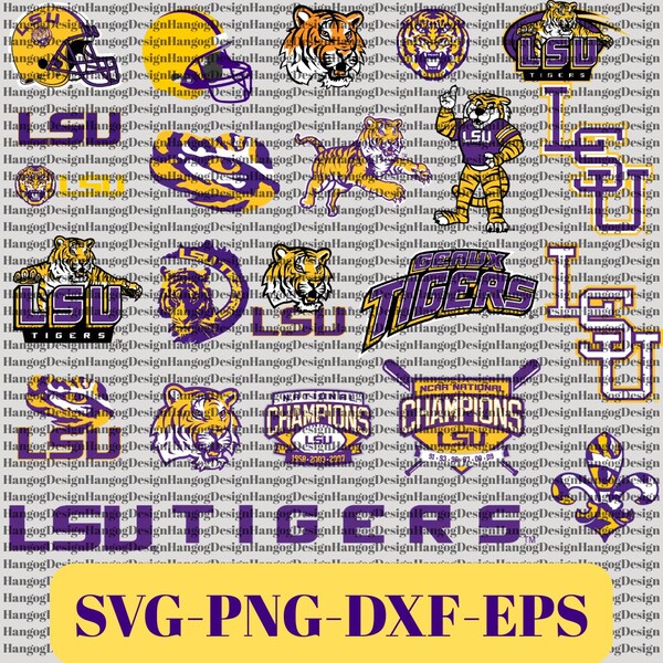 Lsu Svg - Etsy