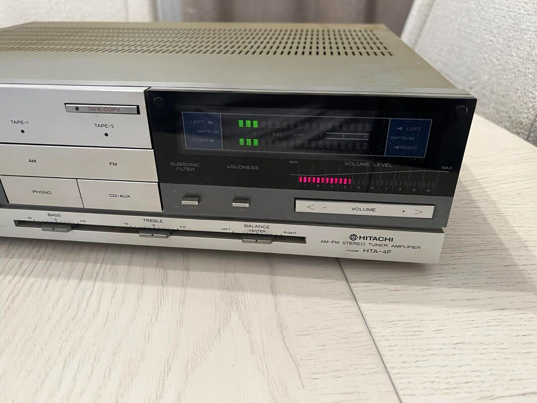 Hitachi HTA-4F AM/FM Stereo Tuner Amplifier Perfect Working - Etsy
