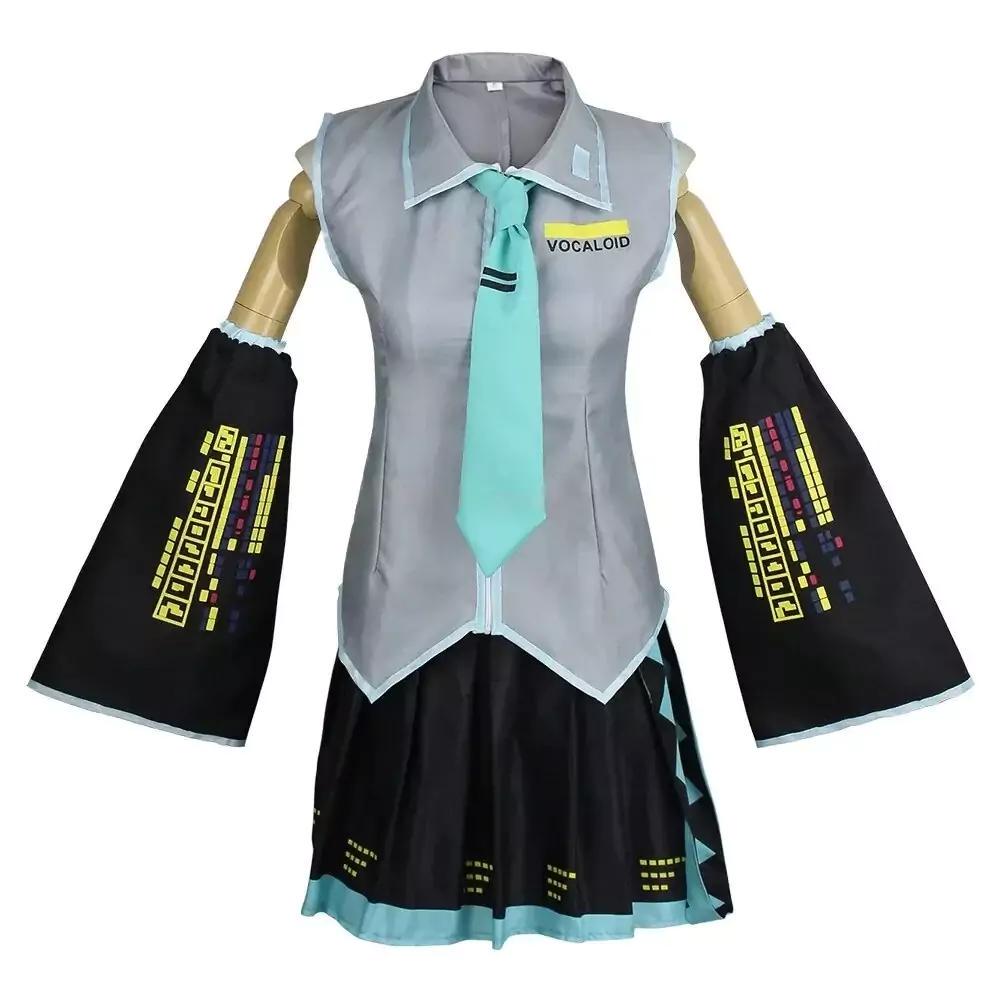Hatsune Miku Vocaloid Female Grey Complete Cosplay Costume Outfit - Etsy