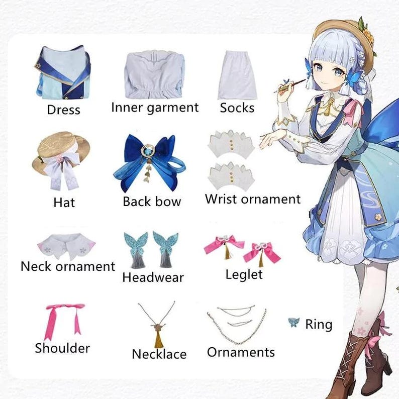 Kamisato Ayaka Carnival Complete Cosplay Costume Outfit - Etsy