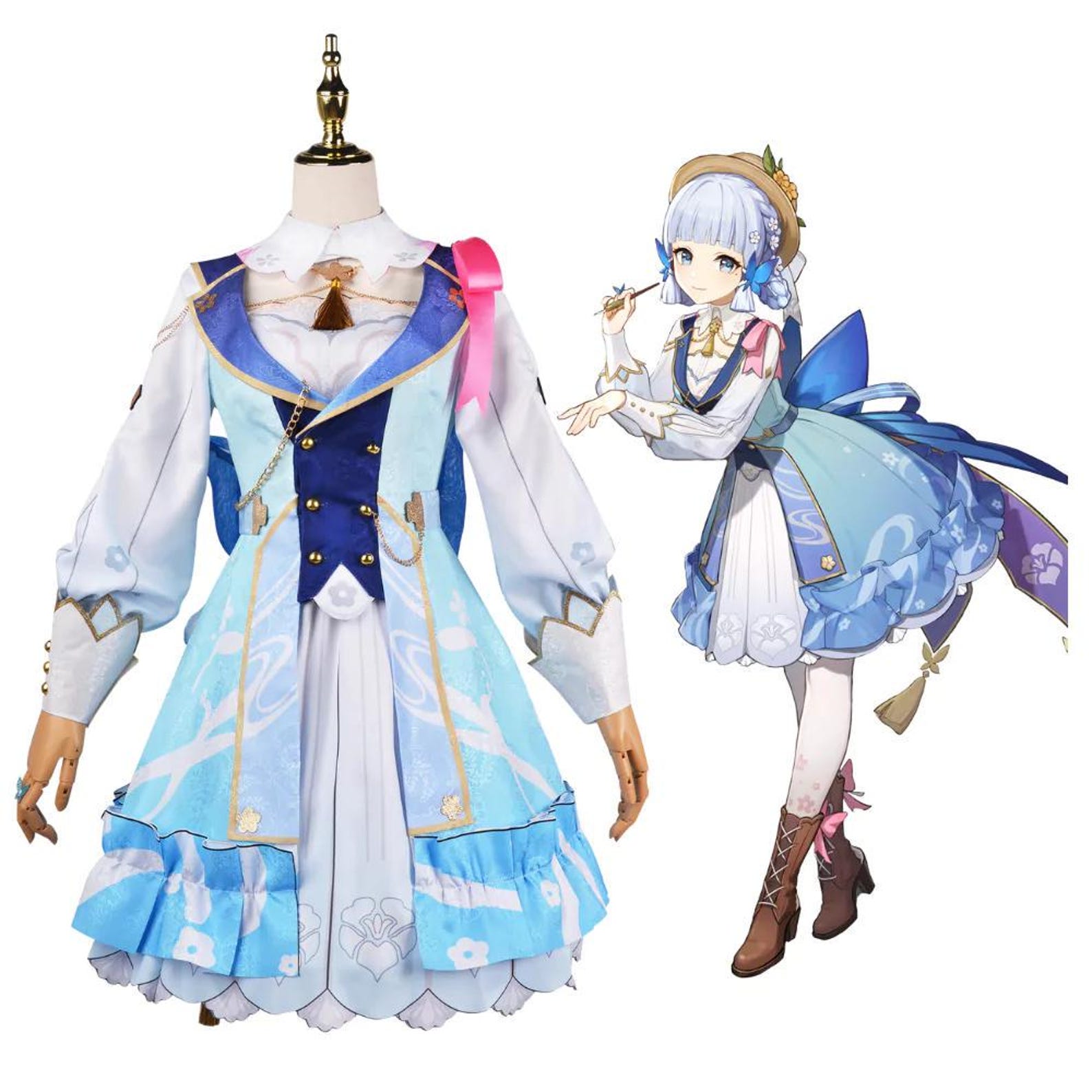Kamisato Ayaka Carnival Complete Cosplay Costume Outfit - Etsy