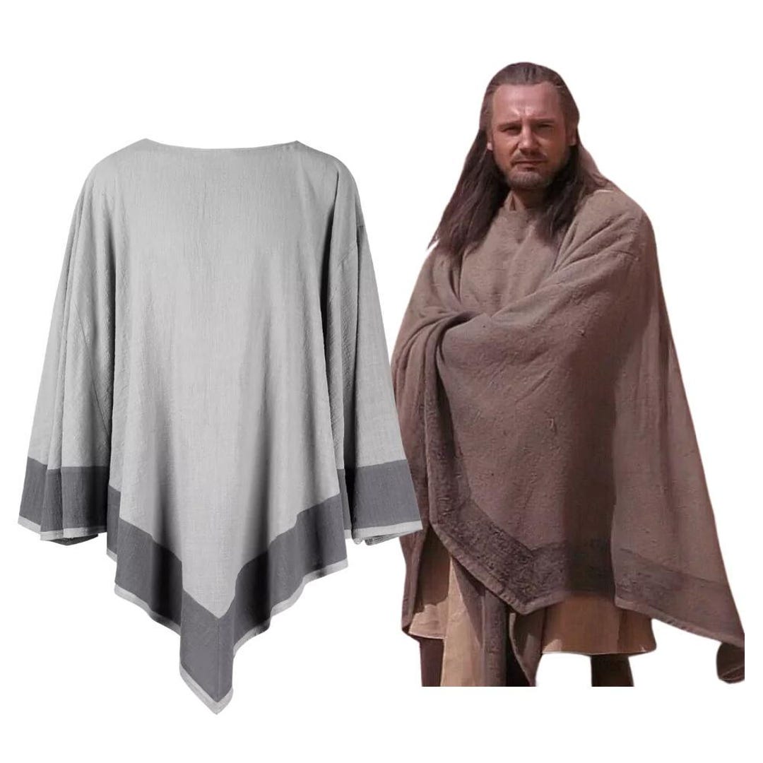 Star Wars 1 Qui-gon Jinn Cloak Complete Cosplay Costume Outfit - Etsy
