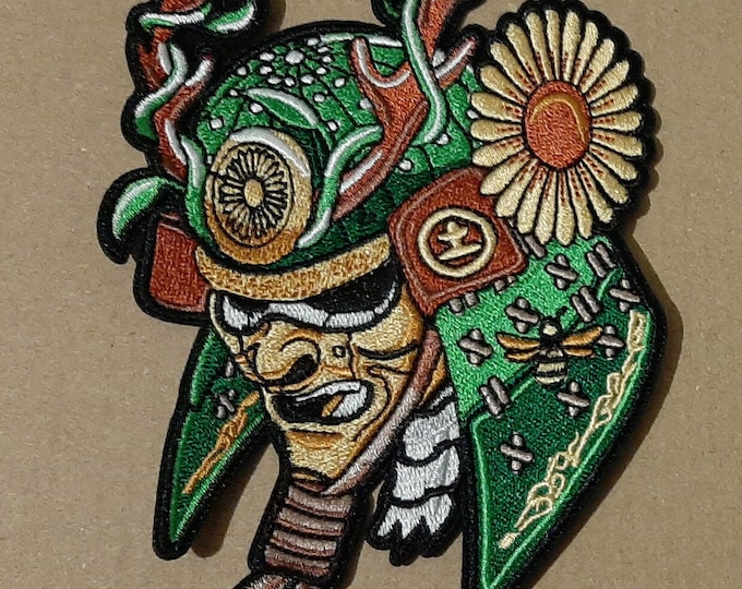 Hannya Mask Embroidered Patch Japanese Demon videogame - Etsy