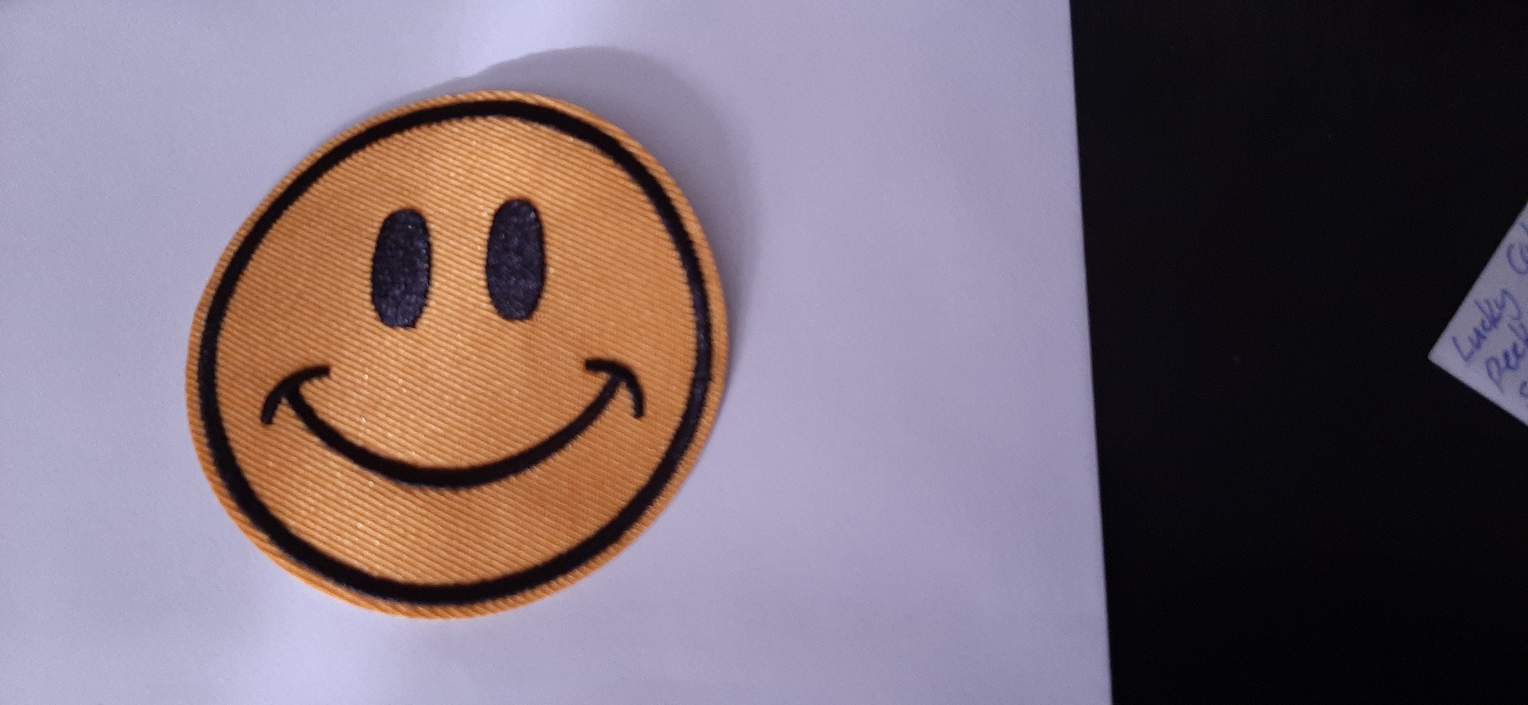 Yellow Smiley Face Sew or Iron on Patch, Fun Happy Emoji Emoticon Cloth ...