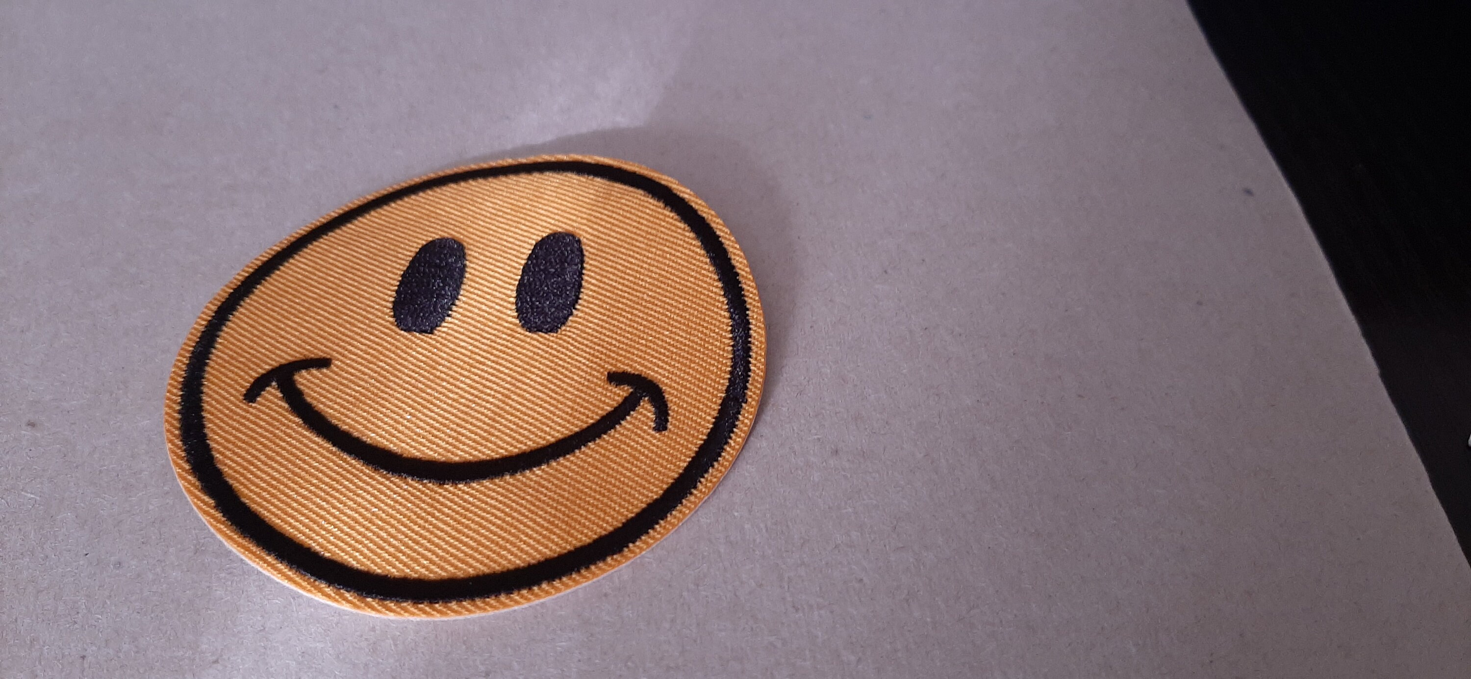 Yellow Smiley Face Sew or Iron on Patch, Fun Happy Emoji Emoticon Cloth ...