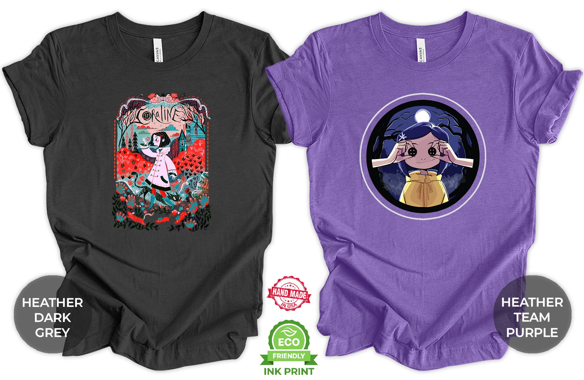 Coraline Shirt Customized, Caroline Birthday Matching T Shirt, Inspired ...