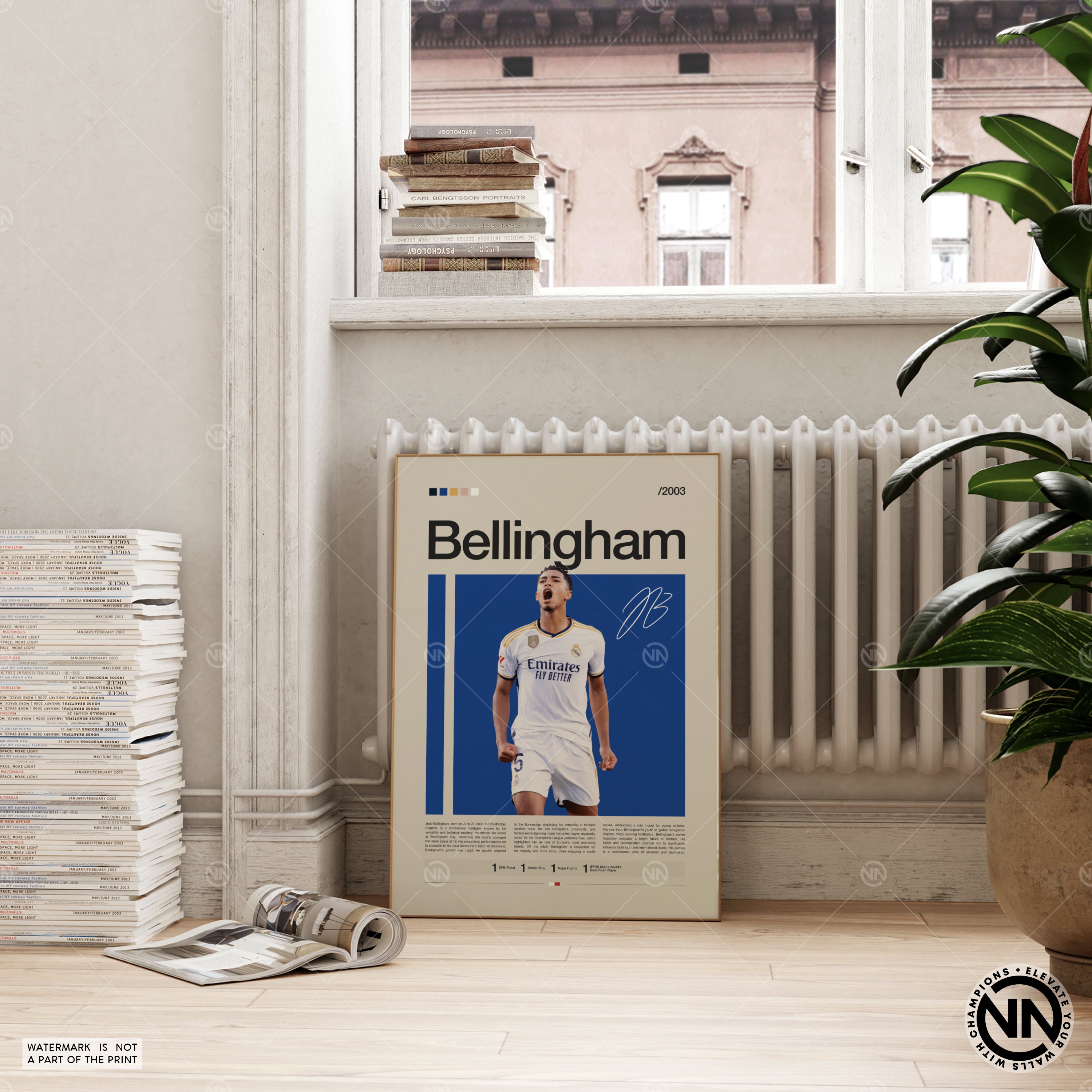 Jude Bellingham Poster, Real Madrid Poster, Soccer Gifts, Sports Poster ...