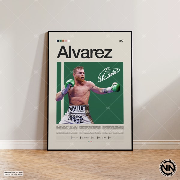 Canelo Alvarez Boxing Poster - Etsy