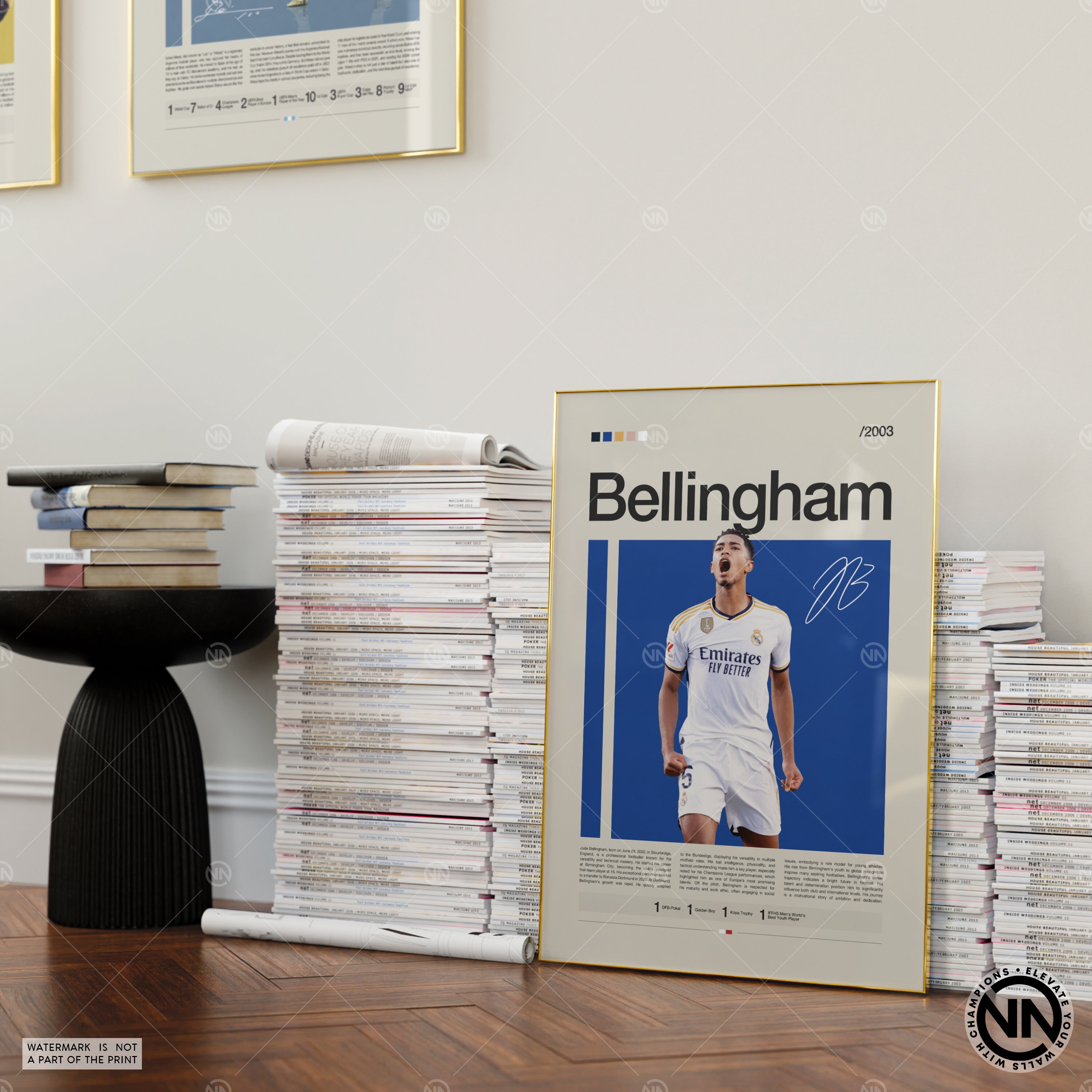 Jude Bellingham Poster, Real Madrid Poster, Soccer Gifts, Sports Poster ...