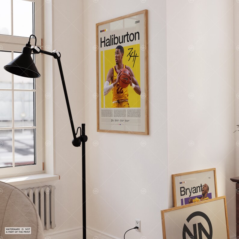 Tyrese Haliburton Poster, Indiana Pacers, NBA Poster, Sports Poster ...