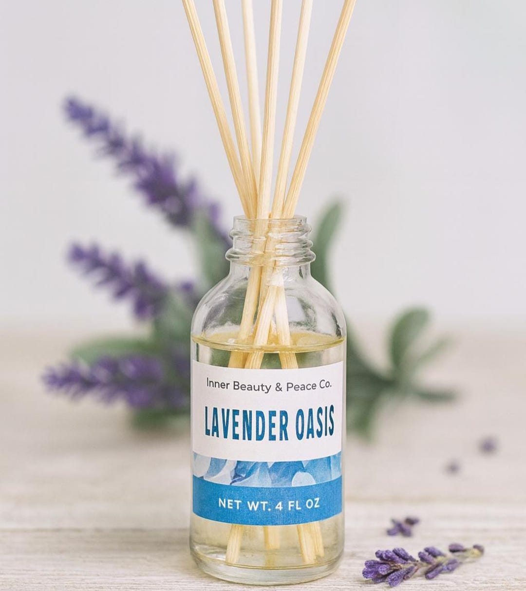 Lavender Oasis Reed Diffuser – Natural Home Fragrance, Aromatherapy ...