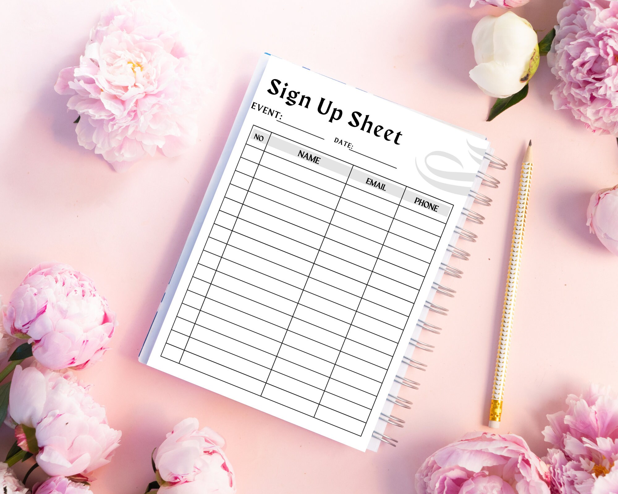 Event Sign Planner |2024 Calendar | Monthly Calendar |minimalist Plan ...