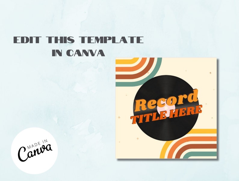 Vintage Inspired Record Label Templates / Labels for Records - Etsy