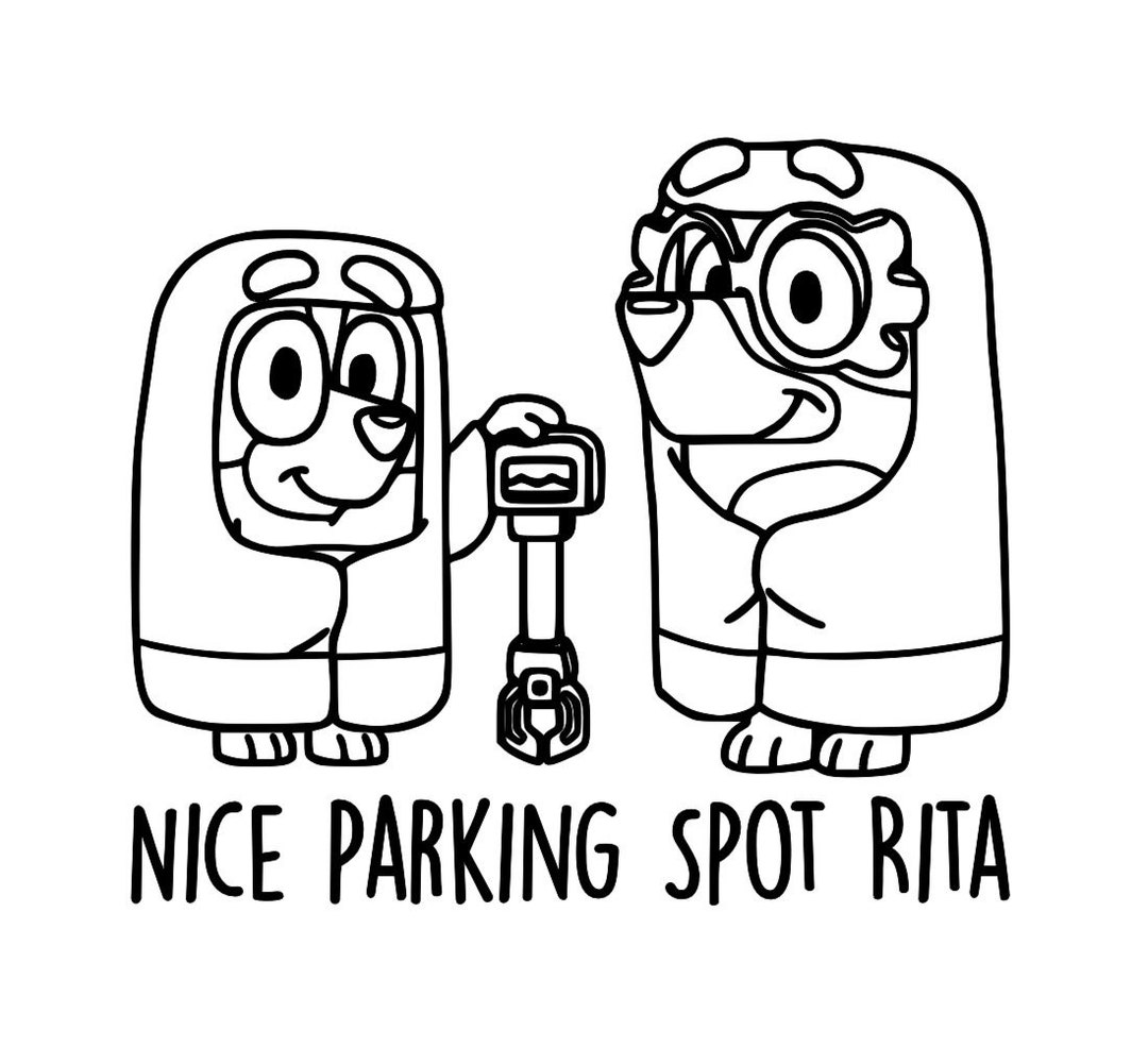 Nice Parking Spot Rita Decal - Etsy